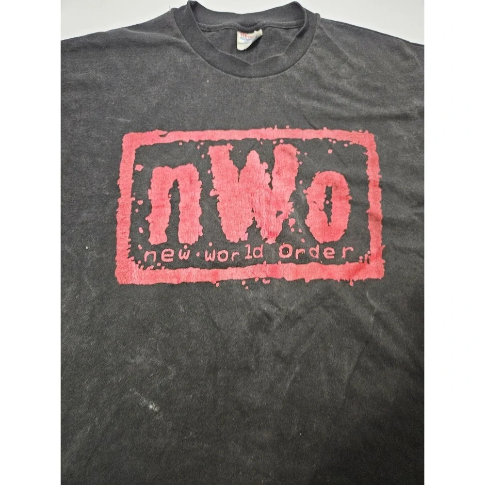 Hanes | Shirts | Vintage Nwo Shirt Mens Xl Black 9s Usa New World Order ...